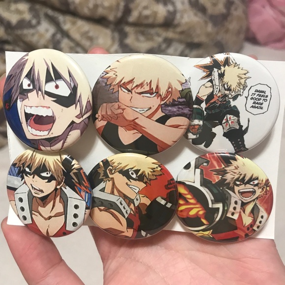 Hand Crafted | Jewelry | My Hero Academia Katsuki Bakugo Pinback ...